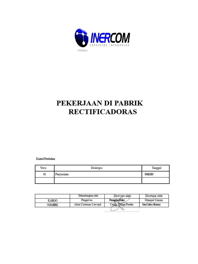 Prosedur Kerja Aman di Pabrik Pengorekan | PDF