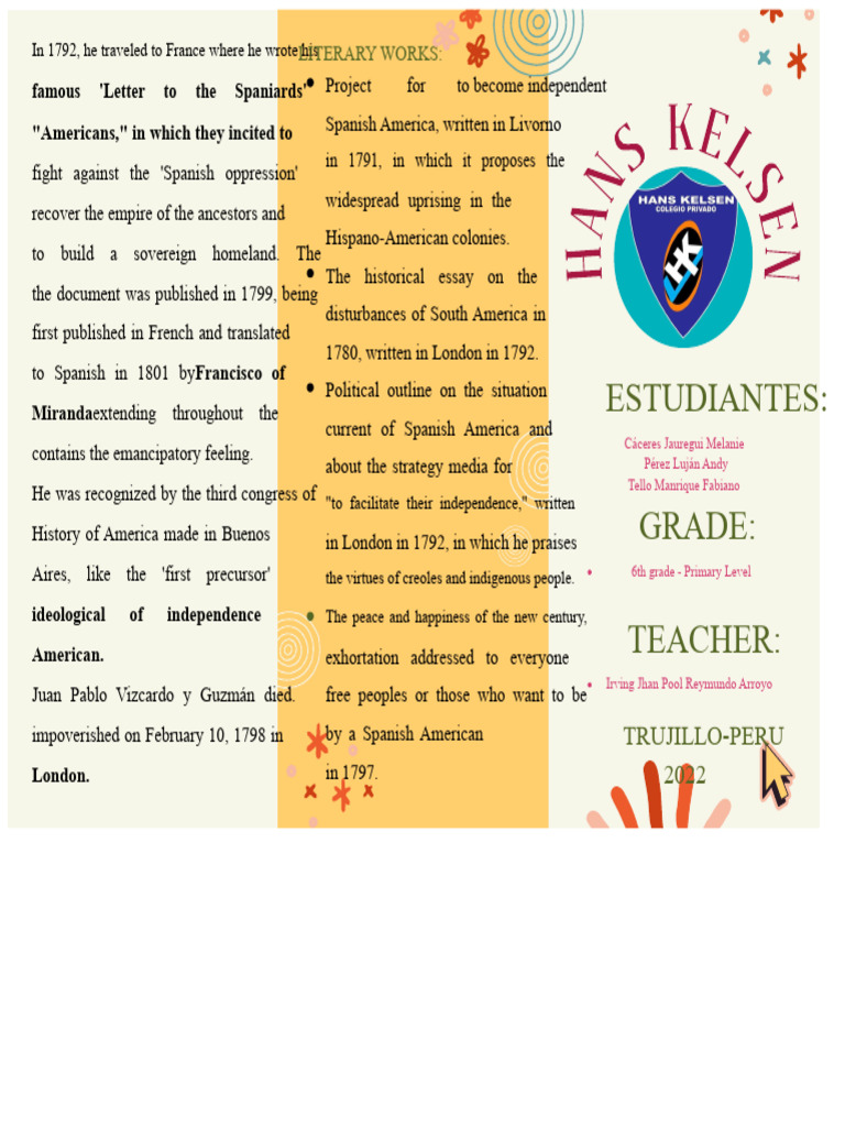 TRIPTYCH Juan Pablo Vizcardo y Guzmán | PDF | Coins | Money