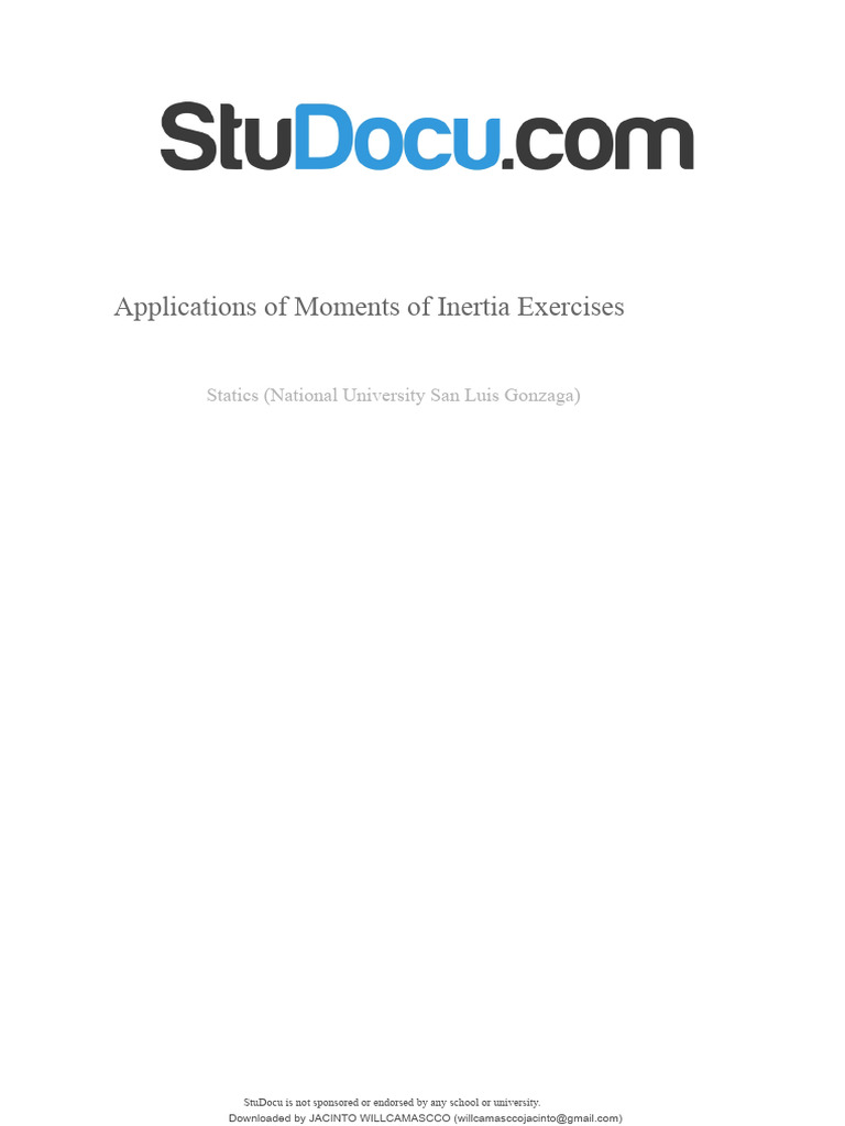BOOK Application-Exercises-Of-Moments-Of-Inertia | PDF | Euclidean Geometry | Physics
