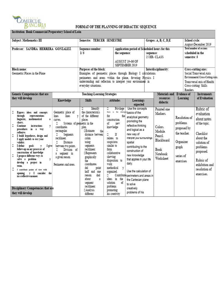 Mathematics Planning 3 2019 | PDF | Mathematics | Algebra