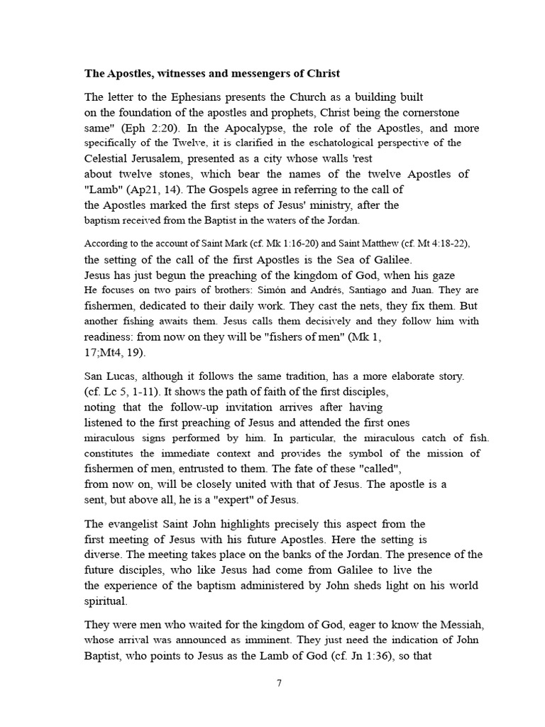 Pages From Benedict XVI - The Apostles and The First Disciples of ...