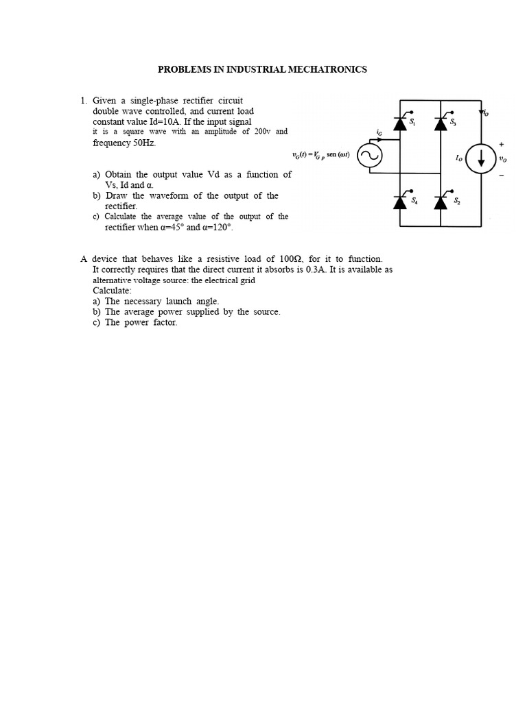 Problems of Industrial Mechatronics | PDF
