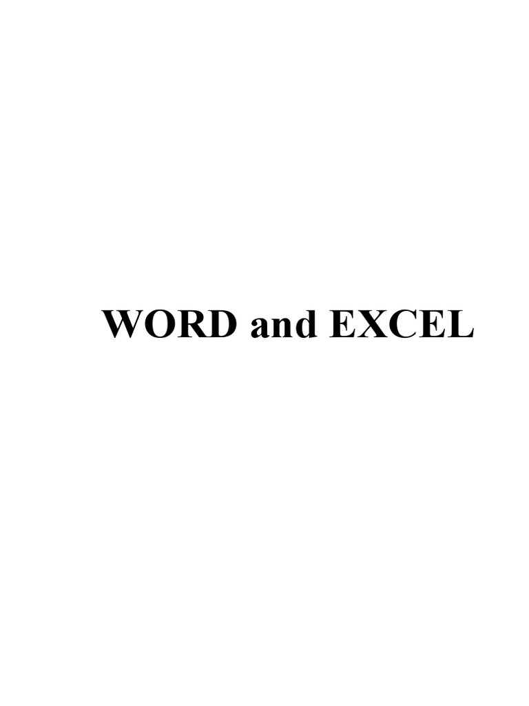Workbook Word Excel | PDF | Microsoft Excel | Window (Computing)