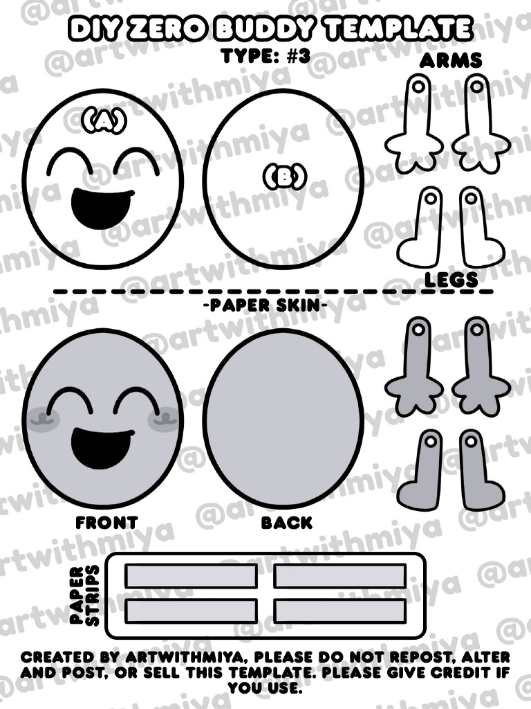 DIY Zero Buddy Template & Hat Guide | PDF