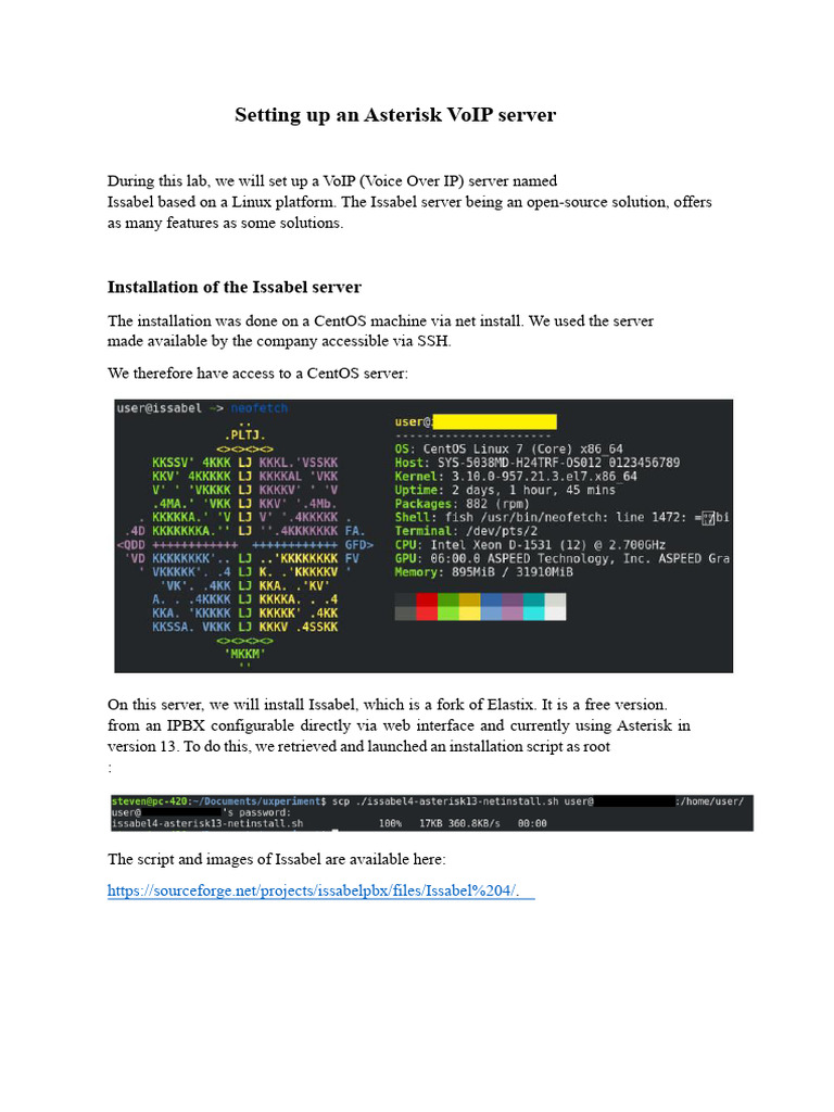 Install Issabel VoIP Server on CentOS | PDF | Voice Over Ip | Server ...