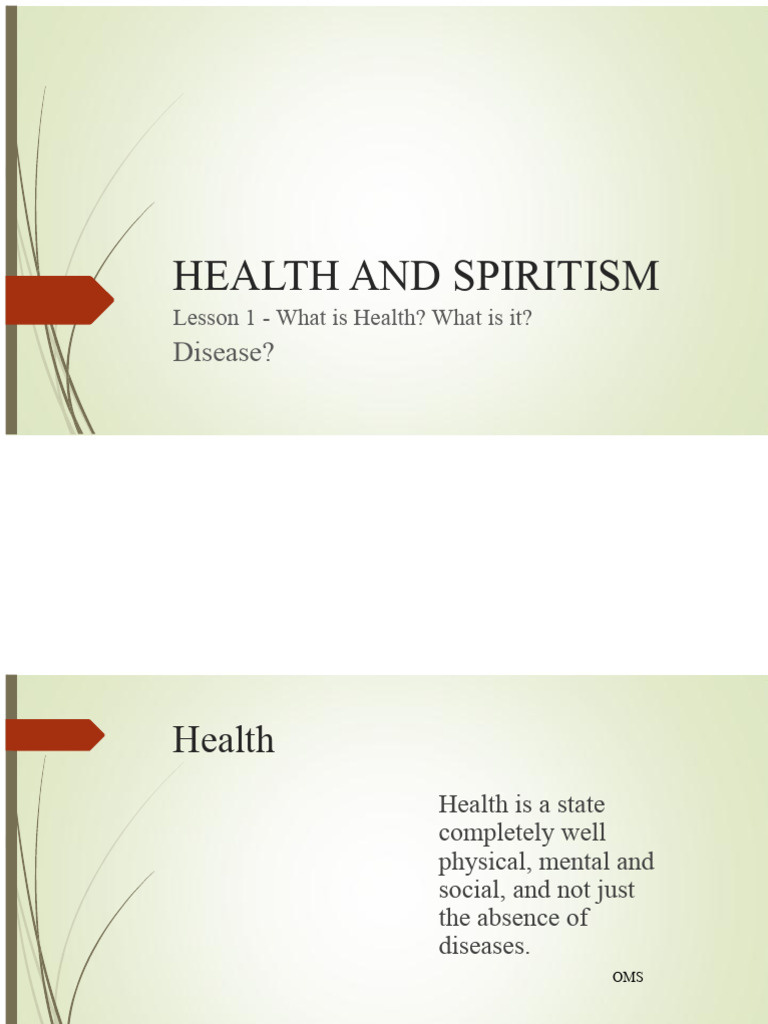 Health and Spiritism | PDF | Mind | Soul