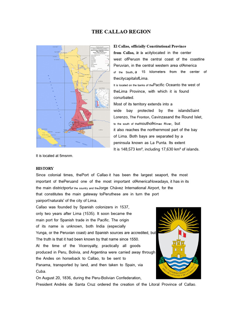 The Callao Region | PDF