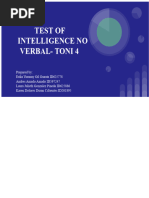 TONI-4 Nonverbal Intelligence Test Overview | PDF | Intelligence ...