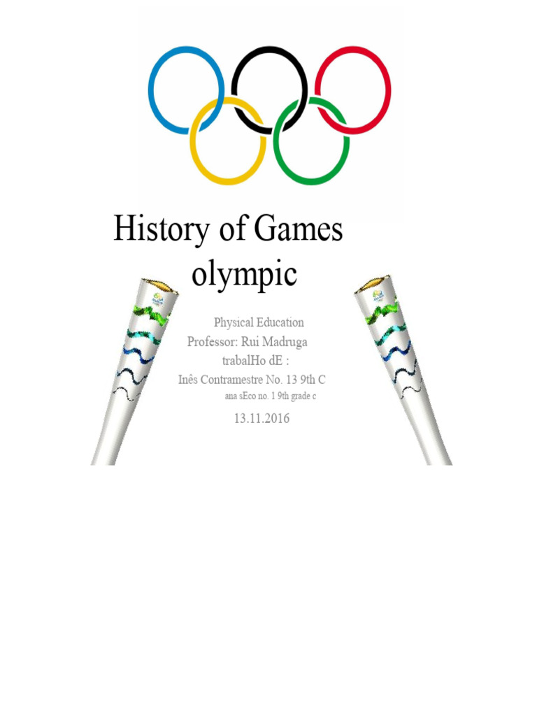 History of The Olympic Games | PDF | Olympic Games | International ...