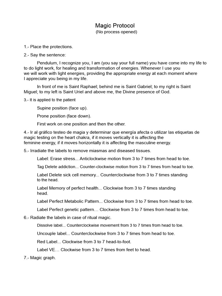 Magic Protocol | PDF