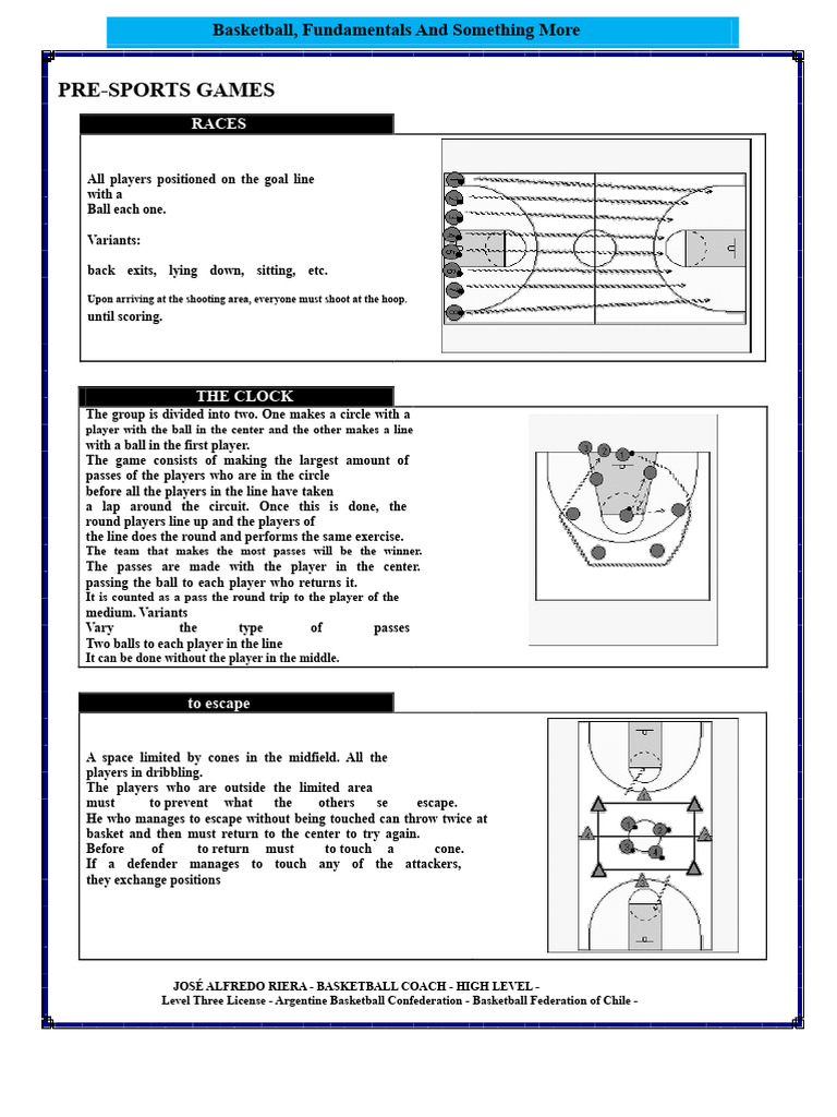 PRE-SPORTS GAMES Basketball | PDF | Indoor Sports | Sports