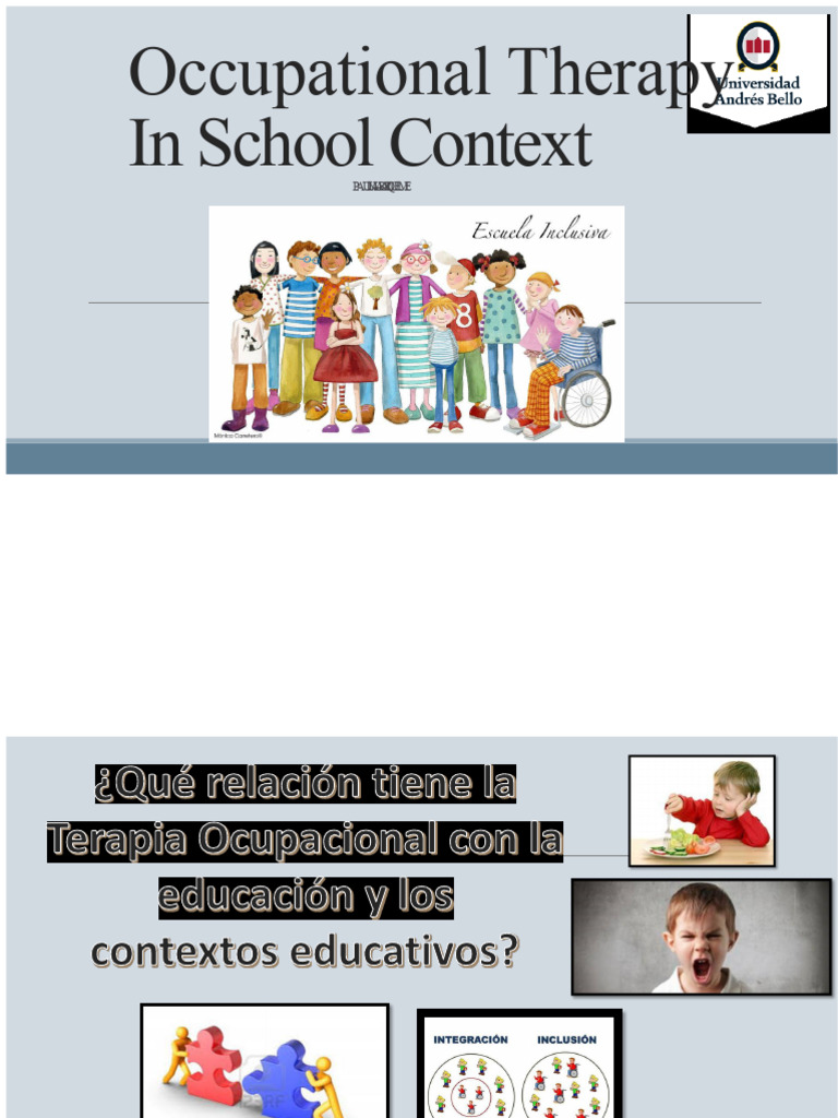 Occupational Therapy in Education | PDF | Occupational Therapy ...