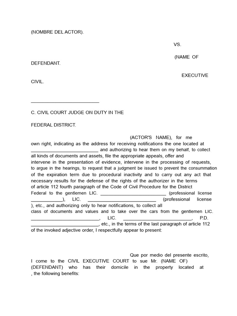 Format For Lawsuit For Breach of Contract. Ordinary Civil Trial | PDF ...