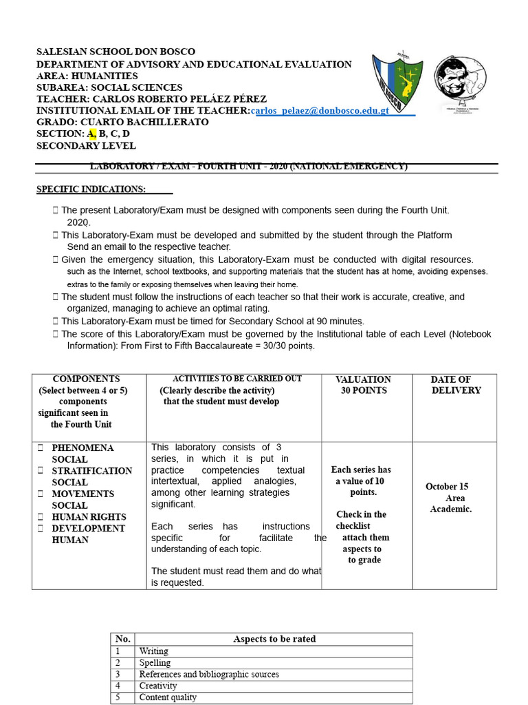 Final Exam - Social Sciences - Unit 4 | PDF | Society