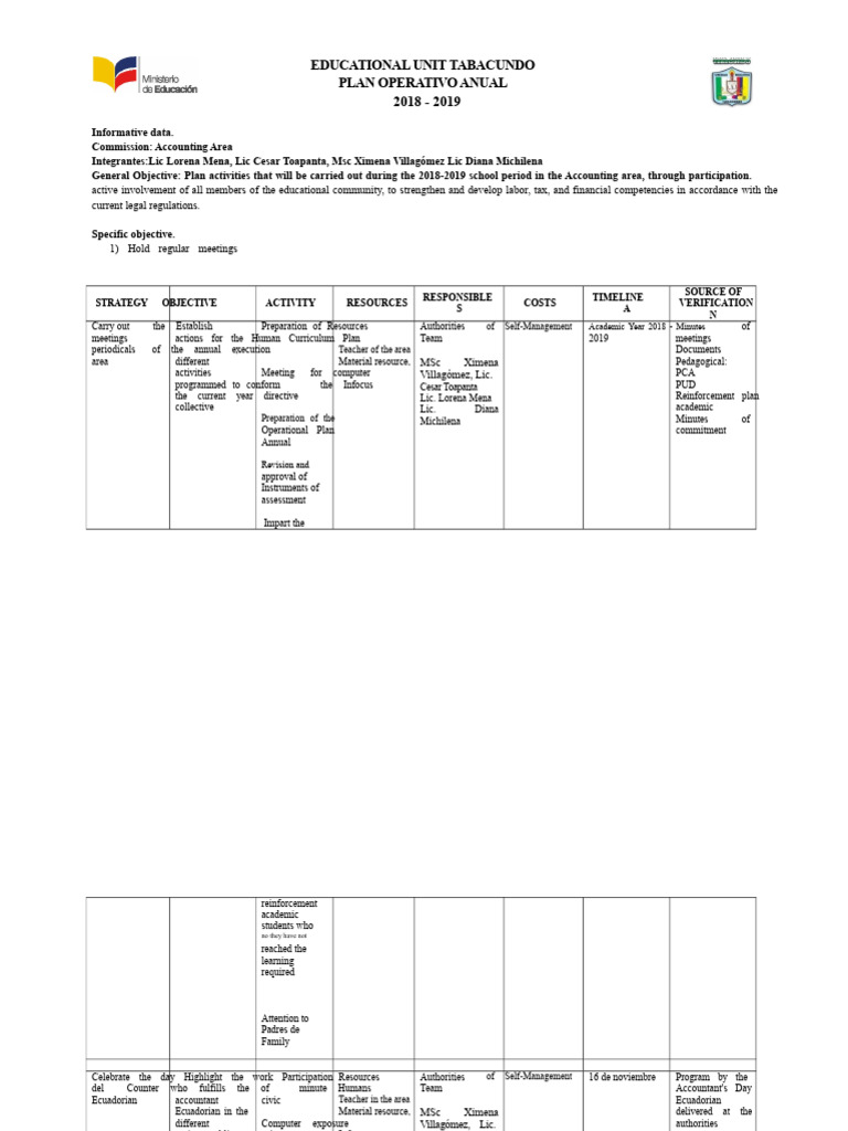 Poa Format | PDF