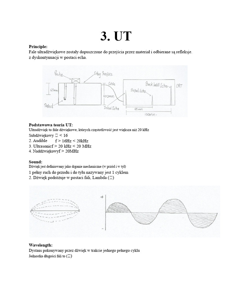 NDT - Badania Ultradźwiękowe | PDF