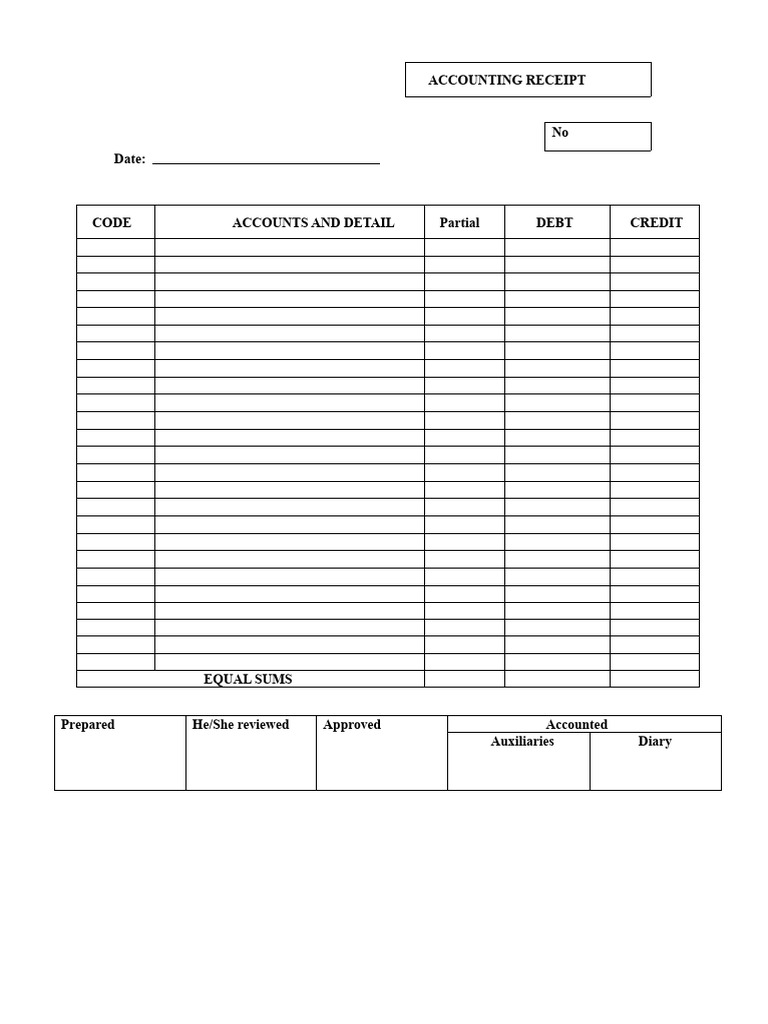 Accounting Receipt | PDF