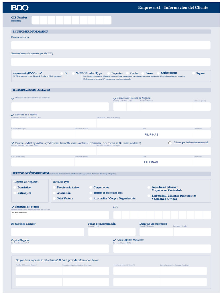 Información Del Cliente Empresarial A1-A2 | PDF | Business | Economias