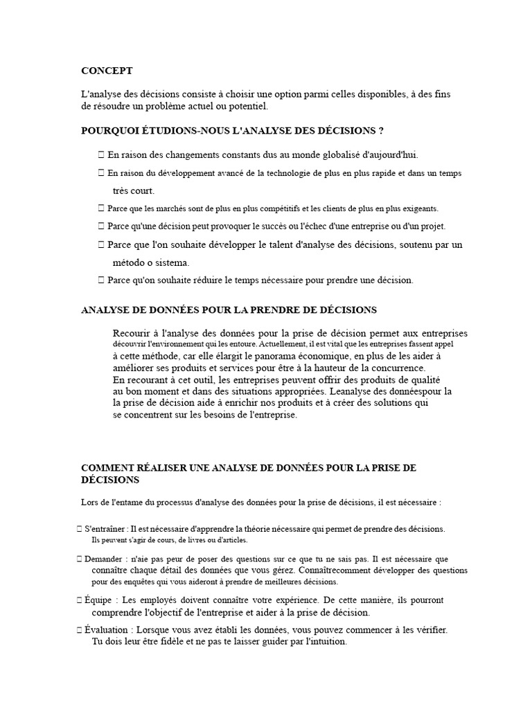 Analyse des décisions et données clés | PDF | Optimisation linéaire ...