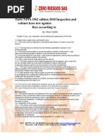 NFPA 1962 Fire Hose Testing Standards | PDF | Mechanical Engineering ...