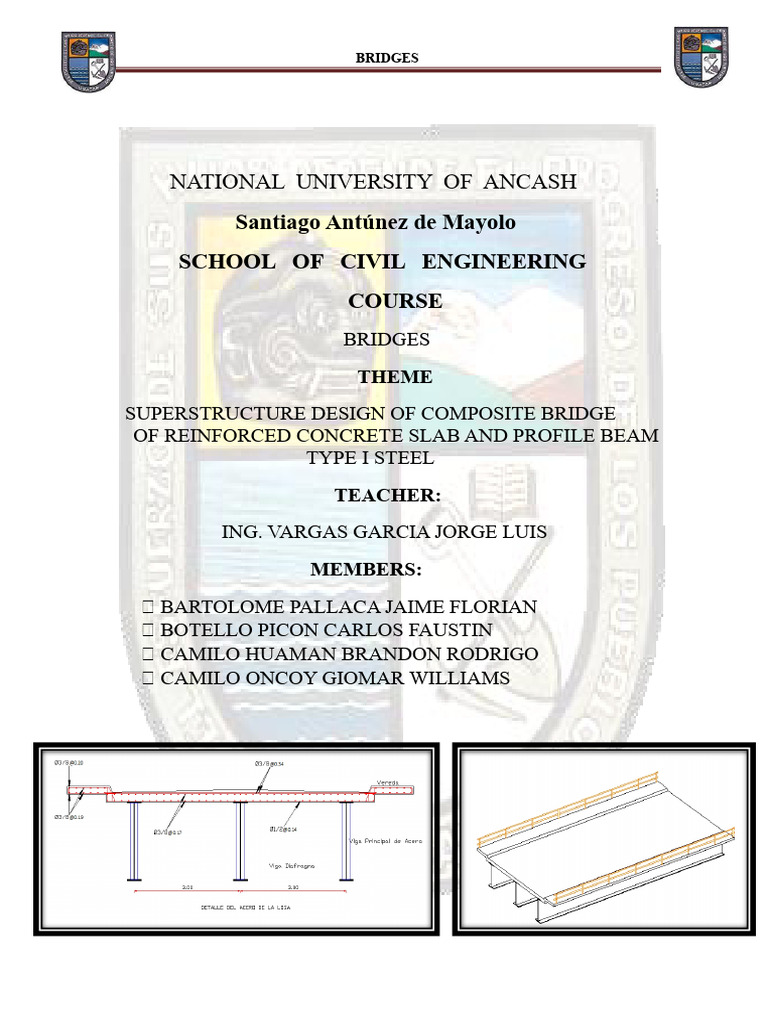 Composite Bridge Superstructure Design | PDF | Beam (Structure) | Bridge