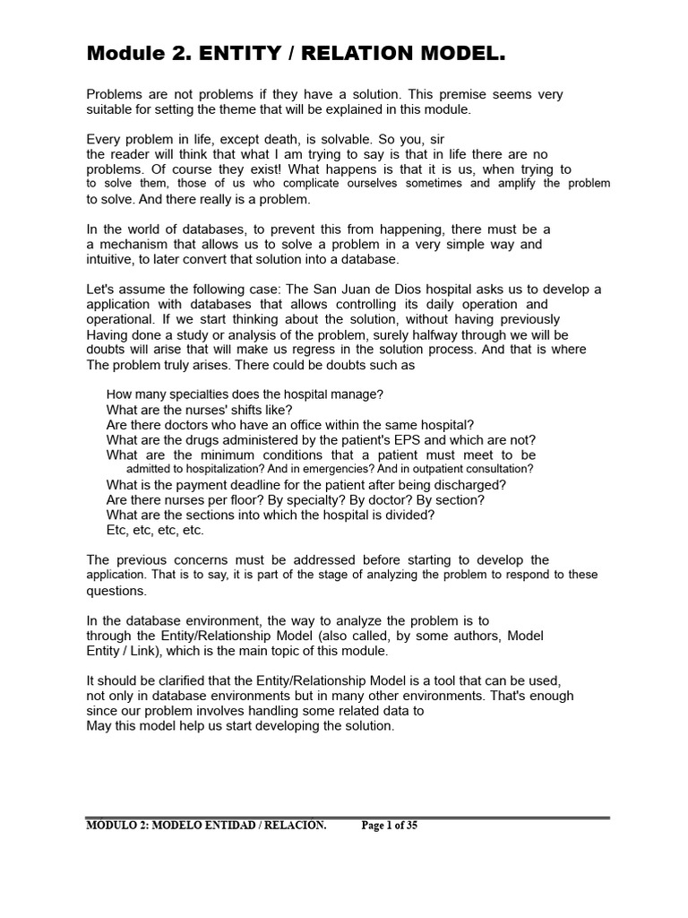 Entity-Relationship Model | PDF | Conceptual Model | Databases