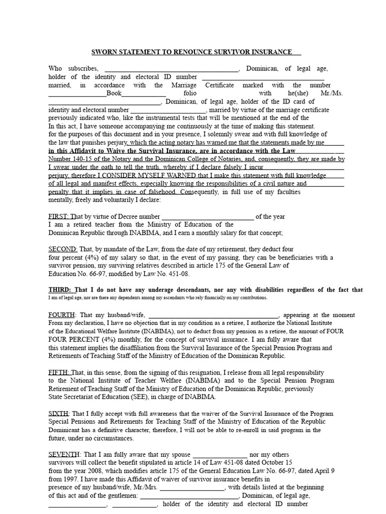 Affidavit of Resignation RD | PDF | Affidavit