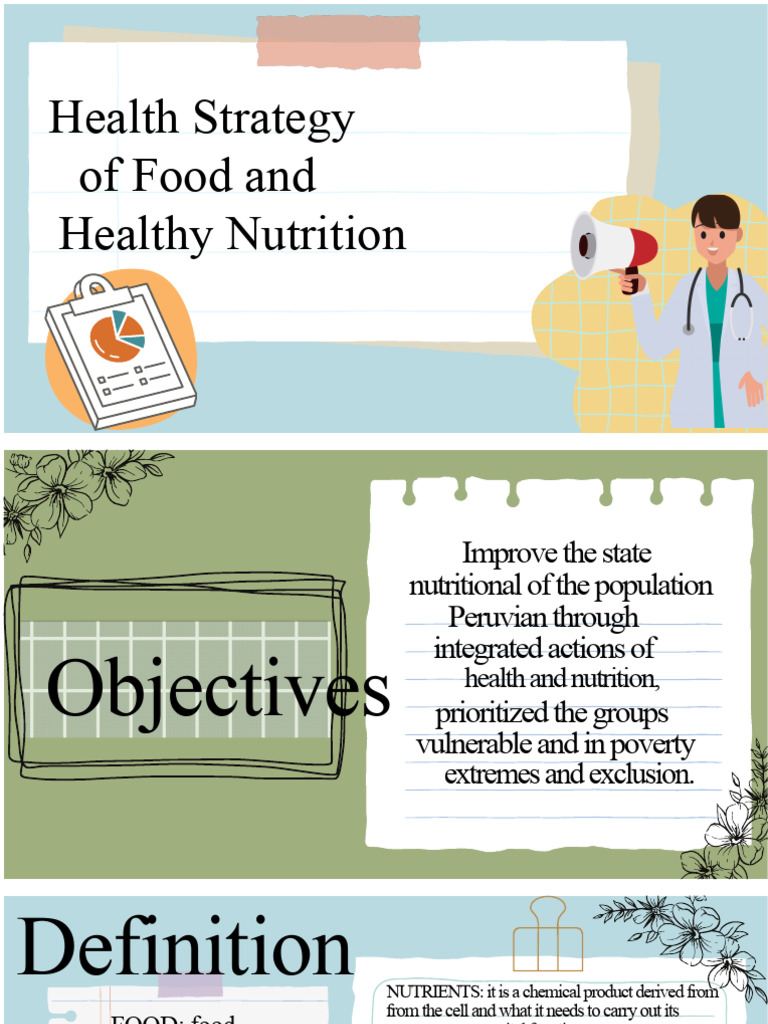 Health Strategy For Healthy Eating and Nutrition | PDF | Nutrition ...