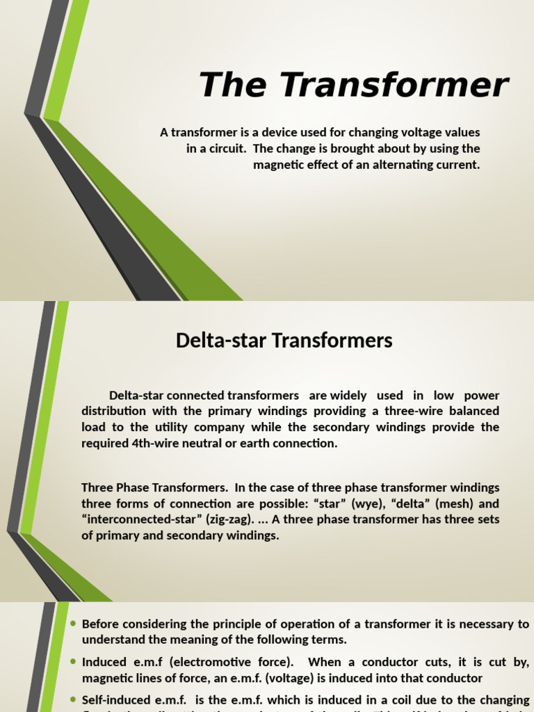 Understanding Transformer Types and Functions | PDF | Transformer ...