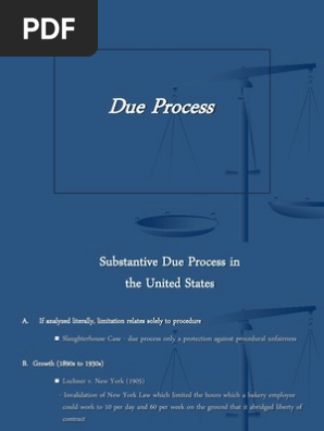 Substantive Due Process