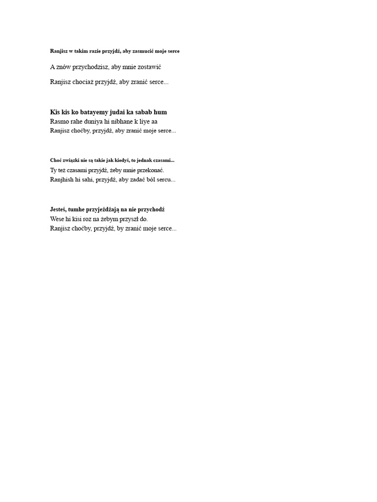 Ranjish Hi Sahi | PDF