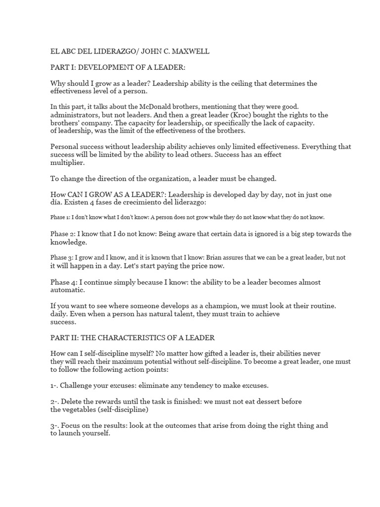The ABC of Leadership | PDF | Disciplines | Leadership