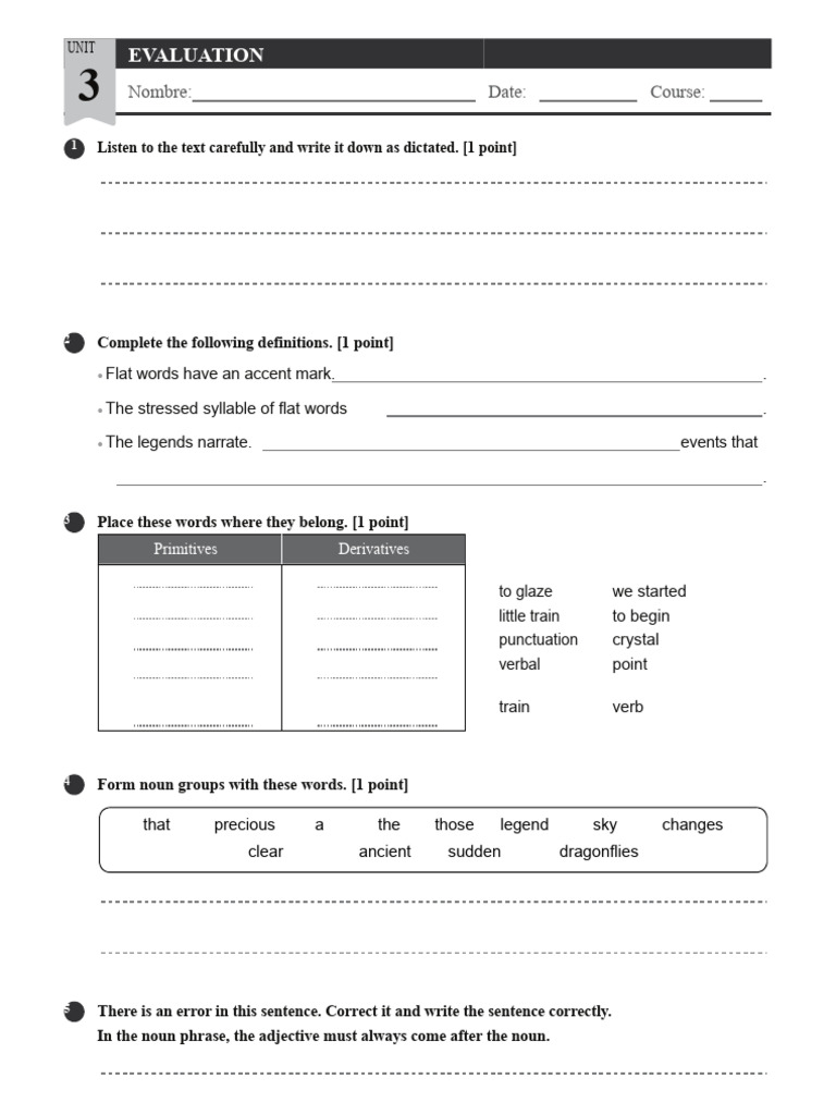 Language 4th Assessment Topic 3 | PDF | Word | Stress (Linguistics)