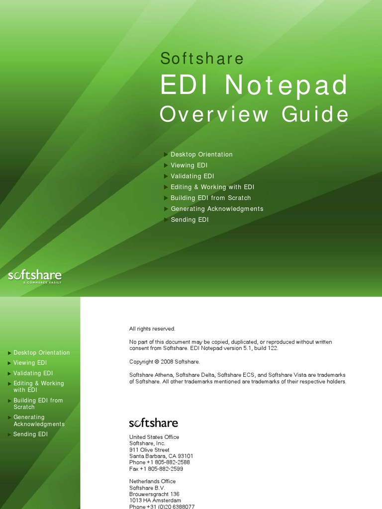 EDI Notepad Guide | Electronic Data Interchange | Email