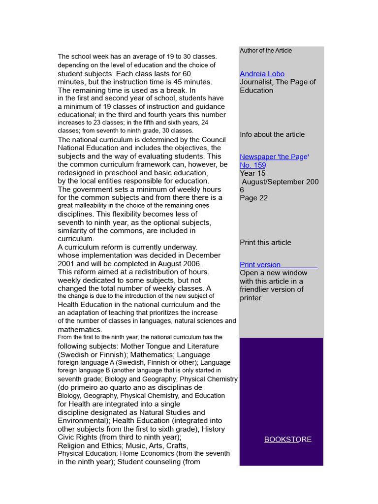 The Education System in Finland | PDF | Curriculum