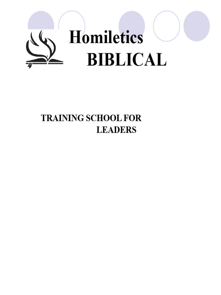 Biblical Homiletics | PDF | Sermon | Homiletics