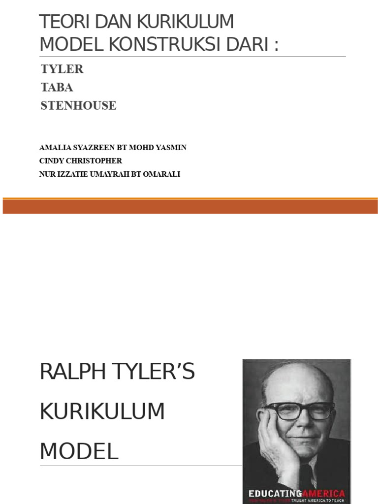 Model Kurikulum Tyler dan Taba | PDF