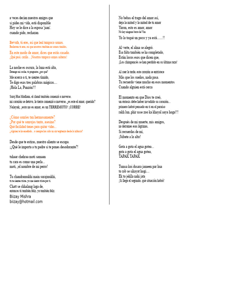 Mejor Sayari Compilado Divertido | PDF | Amor