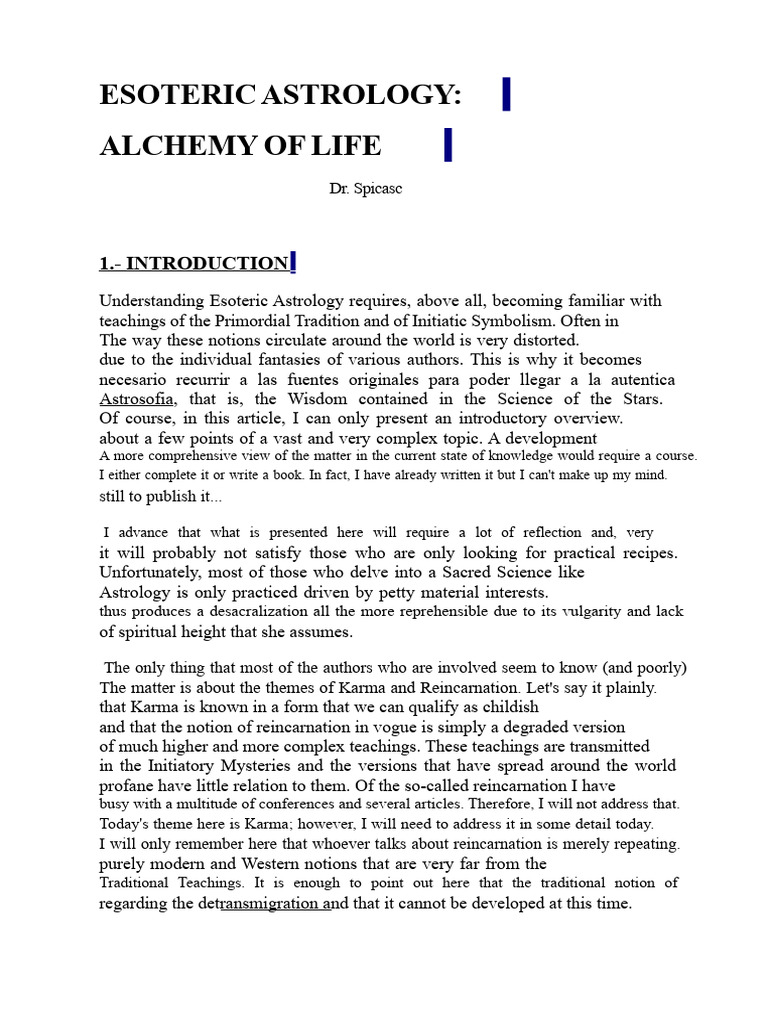 Understanding Esoteric Astrology Basics | PDF | Psychoanalysis ...