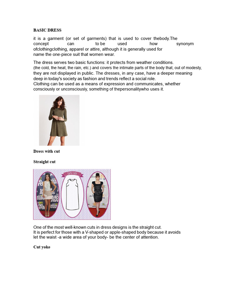 Basic Dress | PDF | Dress | Clothing