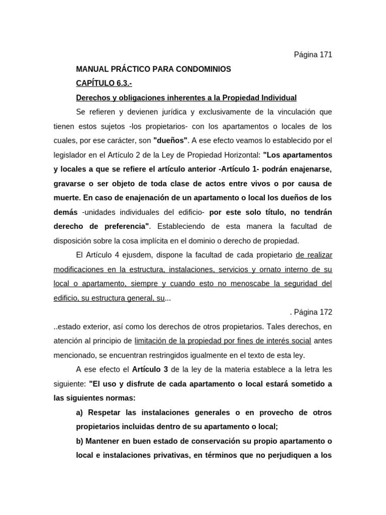 Extracto de Libro Condominial | PDF | Propiedad | Condominio