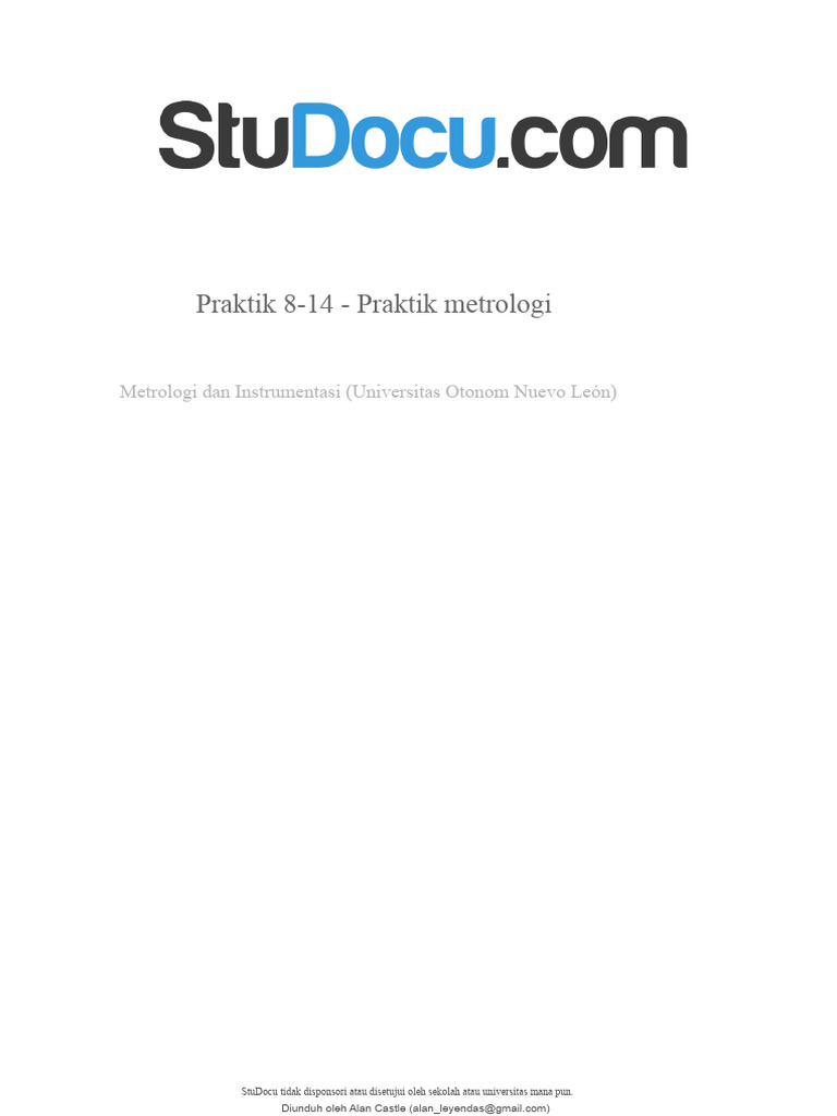 Praktik 8 14 Praktik Metrologi | PDF