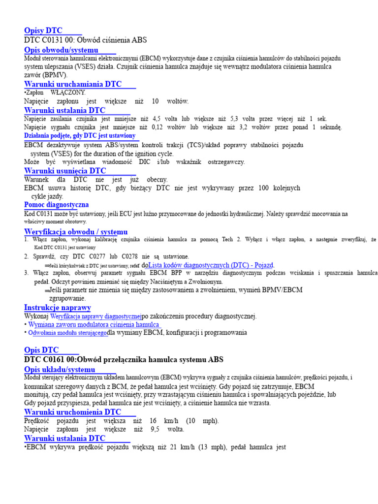Procedura Kod C0131 | PDF
