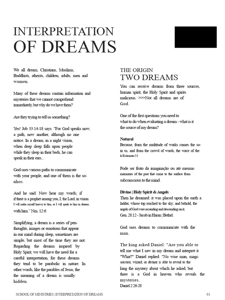 Interpretation. Dreams | PDF | Dream | Demons
