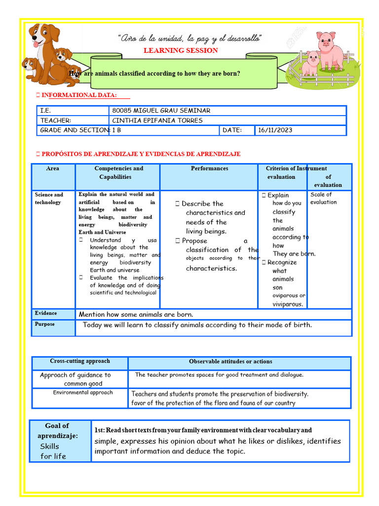 How Animals Are Classified According To How They Are Born | PDF ...