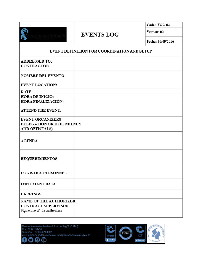 Event Log PDF | PDF