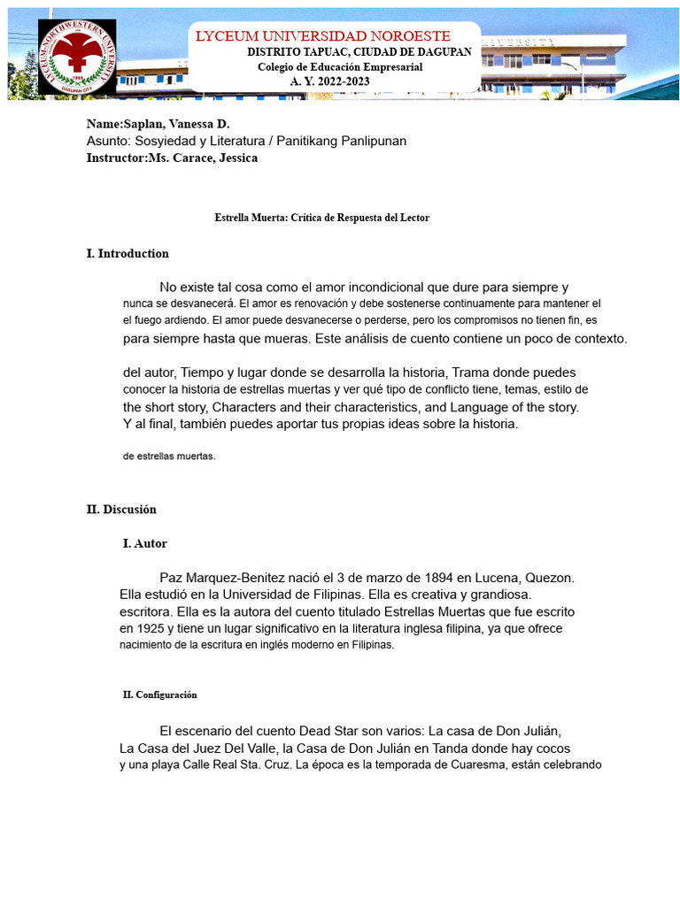 Lector Respuesta | PDF | Amor