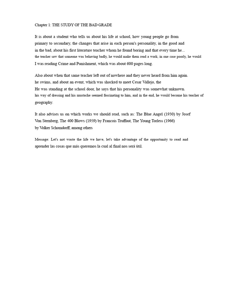 The Bad Grade | PDF