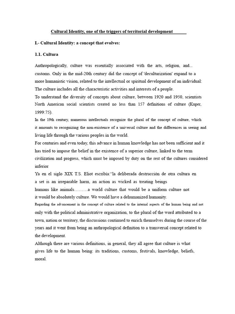 Monograph Cultural Identity | PDF | Cultural Heritage | Liberal Arts ...