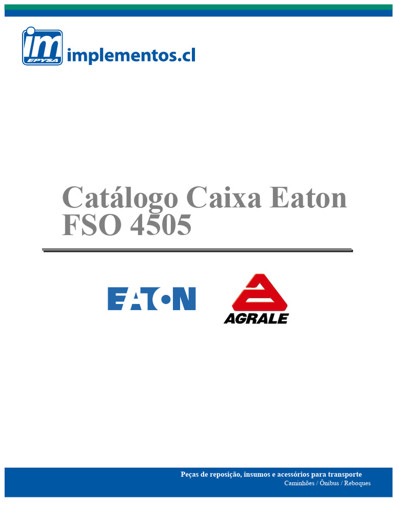 Catálogo Caixa EATON Fuller FSO 4505C | PDF | Bens manufaturados